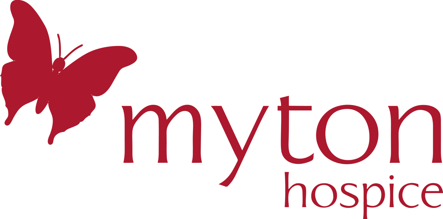 The Myton Hospices - Logo - Red - Transparent BG PNG - The Myton Hospices