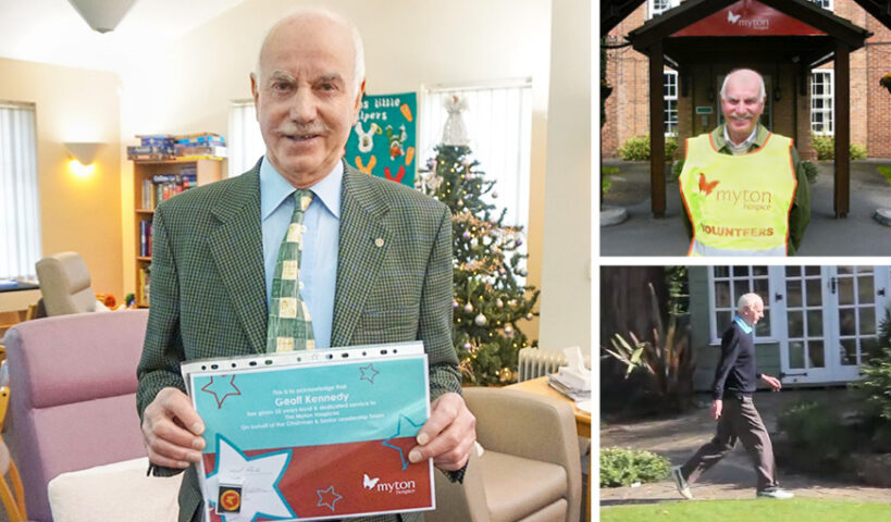 Geoff Kennedy is walking a marathon over four days in aid of Myton!
