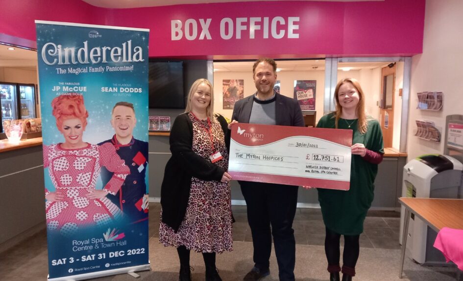 The Myton Hospices - News - Spa Centre Panto raises Record Amount