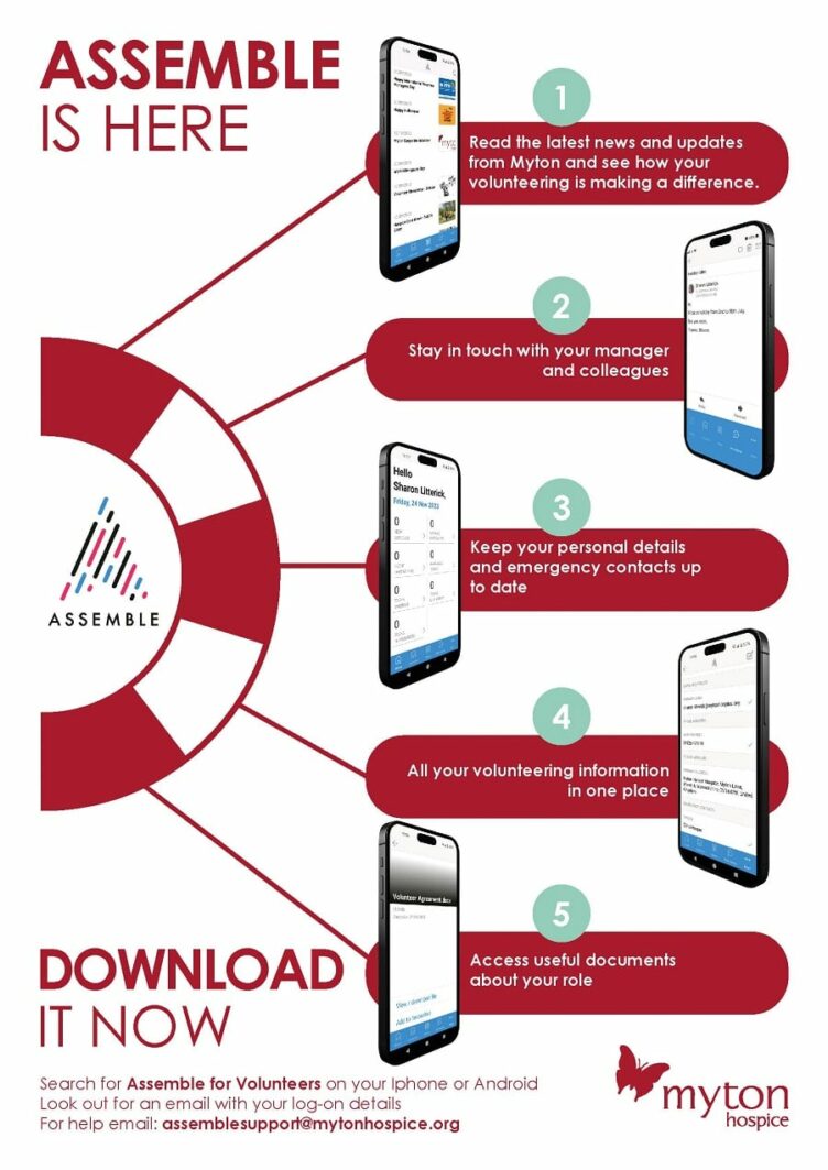The Myton Hospices - Go Assemble Volunteer App Download